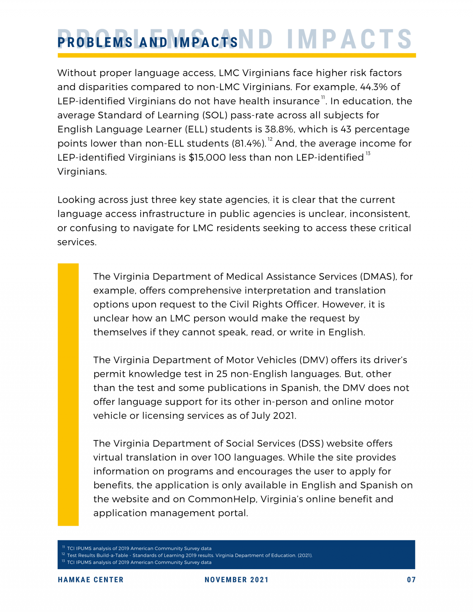 2021 Language Access Report – Hamkae Center