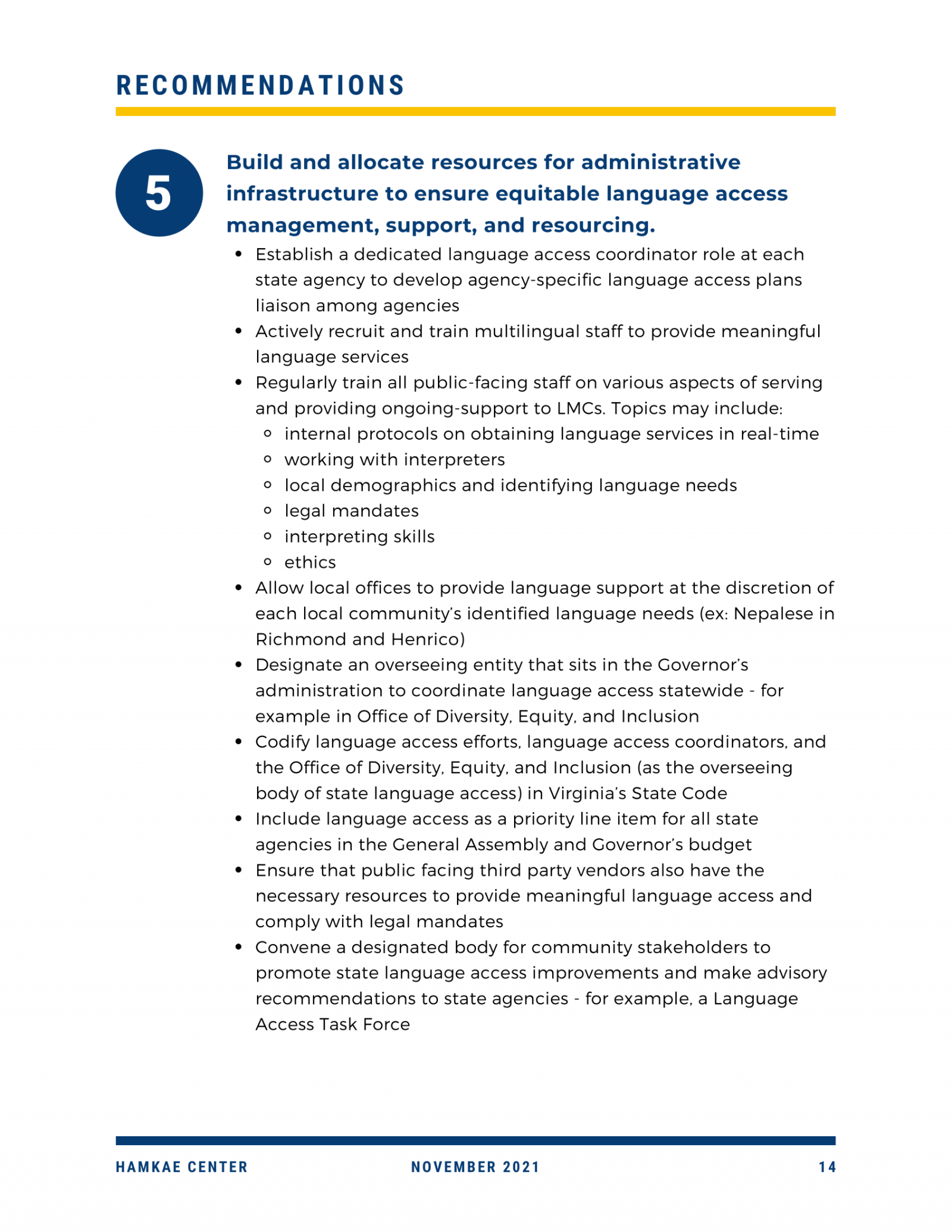 2021 Language Access Report – Hamkae Center