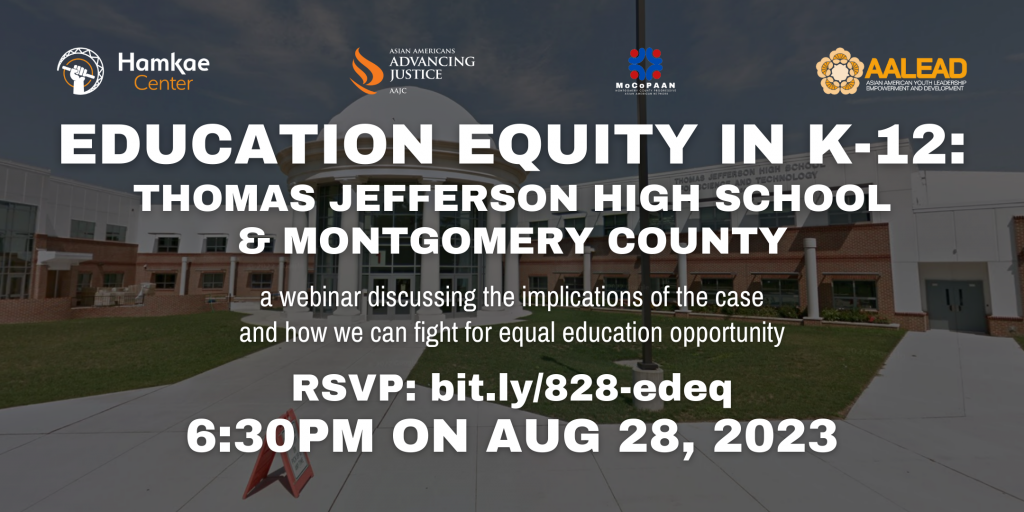 Education Equity in K-12: Thomas Jefferson High School & Montgomery County – Hamkae Center